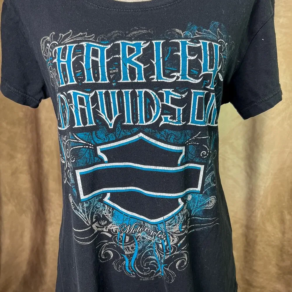 Harley-Davidson | Tops | Harley Davidson Indie Grunge Tshirt Cap Sleeve ...